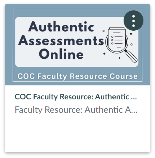 Tools for Assessment